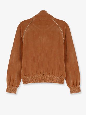 Chlo&eacute; Womens Sweatshirt Chenille Orange Cotton Polyamide Sweatshirts Sweater