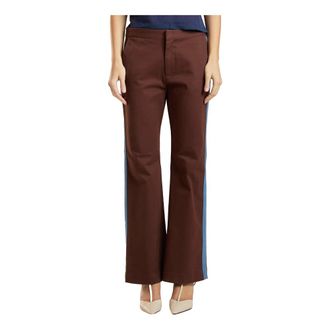 Cynthia Rowley Riley Cropped-Flare-Hose mit Seitenstreifen - - Trousers - Damen - Braun - M