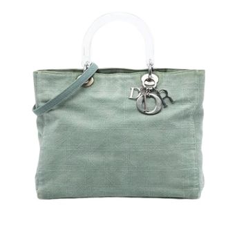 Dior Sac &agrave; main en denim Pre-owned - Femme - Pre-owned - Bleu - Taille: ONE Size