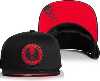 Sullen Clothing Clothing Snapback Cap BOH Flat Brim Basecap Mütze Kappe Totenkopf Skull