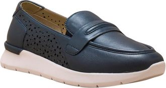 Pediconfort Mocassins tout cuir motifs ajour&eacute;s