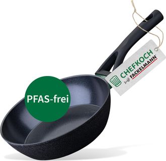 Fackelmann Chefkoch trifft Keramik-Pfanne Hamburg &Oslash; 24 cm - Hochwertige Pfanne aus recyceltem Aluminium mit keramischer Antihaft-Beschichtung und Soft-Touch-Grif