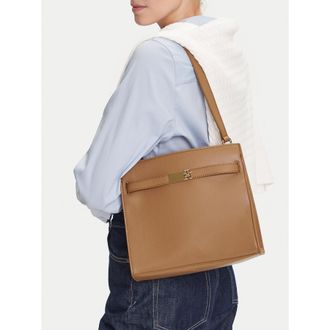 Tommy Hilfiger Handtasche Tommy Hilfiger Th Heritage Shoulder Bag AW0AW17182 Braun