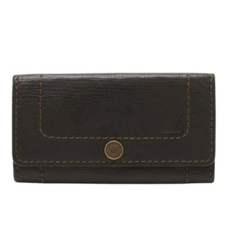 Louis Vuitton Pre-owned &Eacute;tui &agrave; cl&eacute;s en cuir Utah - Femme - Pre-owned - Brun - Taille: ONE Size