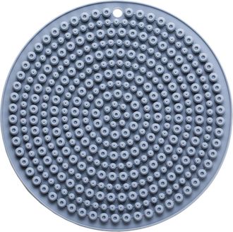 BESPORTBLE 2 ST&Uuml;CK Silikon Hitzeschutzmatte rutschfeste Feuerfeste K&uuml;chenunterlage Hitzebest&auml;ndige Topf Tassenuntersetzer Runde Blaue Isolierpads f&uuml;r Haushalt mi