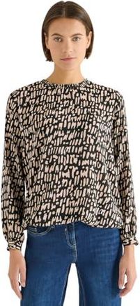 Cecil Chemisier &agrave; col smock&eacute;, Kaki, Taille XXL