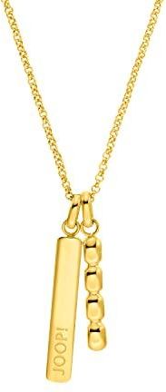 Joop Collier en acier inoxydable pour femme, collier, en partie avec placage or IP, livré dans un coffret cadeau de bijoux