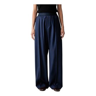Kenzo Pantalon large - Femme - Pantalons - Bleu - Taille: 38 FR