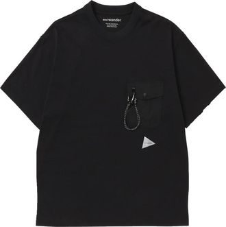 And Wander Homme, Tops, Noir, Taille: L T-Chemises