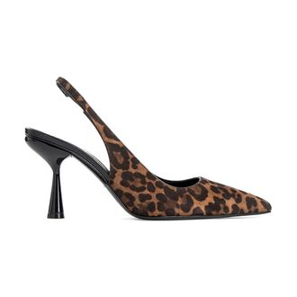 Pierre Hardy Leopard Slingback Pumps - - Shoes - Damen - Braun - 36 1/2 EU