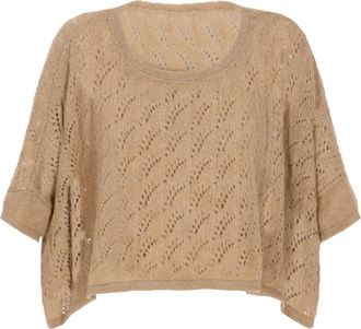 Dreimaster Dreimaster Poncho Frauen Beige