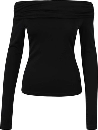 Max Mara Femme, Blouses et Chemises, Noir, Taille: 42 FR Top Off-shoulder