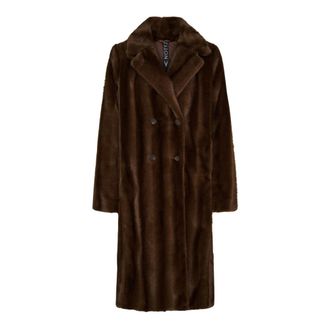 Notyz Doppelreihige M&auml;ntel - - Coats - Damen - Braun - S