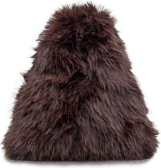 Msgm Msgm, Femme, Sacs, Brun, Taille: ONE Size Small Faux Fur Handbag