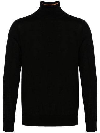 Paul Smith pull en mérinos à col roulé - Noir