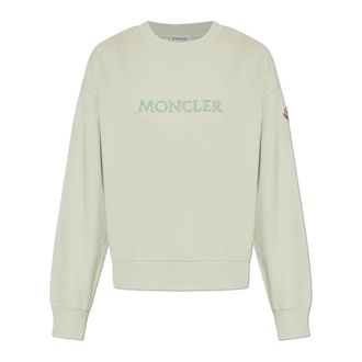 Moncler Logo Sweatshirt - - Sweatshirts & Hoodies - Damen - Gr&uuml;n - S