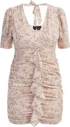 Faina Drapiertes Kleid Damen Rosa Mehrfarbig