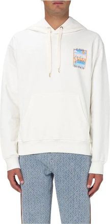 Casablanca Homme, Sweatshirts et sweats &agrave; capuche, Blanc, Taille: XL SweaT-shirt &agrave; Imprim&eacute; Graphique en Blanc