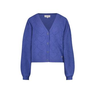 Fab By Fabienne Chapot Rosie Cardigan mit Kn&ouml;pfen - - Knitwear - Damen - Blau - S