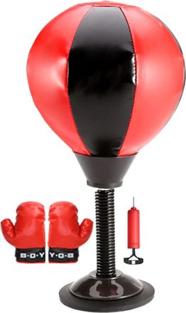 Generic Boxsack F&uuml;r Schreibtisch | Saugnapf Aufblasbarer Boxsackball - Boxsack Geschwindigkeitsball - F&uuml;r Jugendliche B&uuml;roangestellte Studenten Spieler Home S