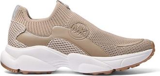 Michael Kors Trainer Slip on pour femme Michael Kors Sami en maille taupe - 43T5SMFS 3D115 5, beige, 37.5 EU