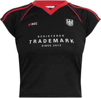 VETEMENTS Femme, Tops, Noir, Taille: 42 FR Football Jersey