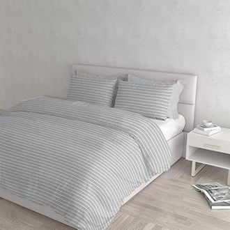 Italian Bed Linen Federbettbezug Baumwolle Athena, Doppelte, Clara FUMO