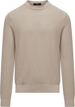 Bomboogie Homme, Pulls, Beige, Taille: L Pull ras du cou c&ocirc;tel&eacute;