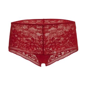 Wolford Culotte taille haute en dentelle - Femme - Sous-v&ecirc;tements - Rouge - Taille: 38 FR