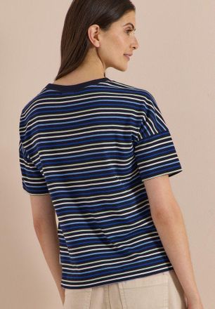 Cecil T-Shirt Ringelshirt, Baumwolle, Rundhalsausschnitt