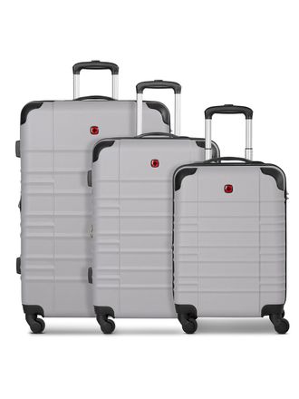 Wenger Koffer-Set 3-teilig f&uuml;r Damen und Herren | Reise-Trolleys 51 x 30 x 75 cm aus hochwertigem, sto&szlig;festem ABS Material | Erweiterbar & Teleskopgriff| Amp