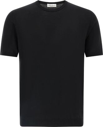 Roberto Collina Homme, Pulls, Noir, Taille: M Pull en coton l&eacute;ger