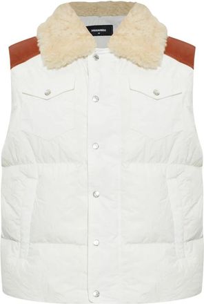 Dsquared2 Gesteppte Weste - - Jackets - Herren - Wei&szlig; - M