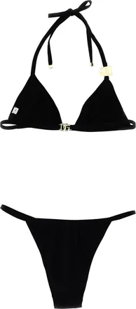 Dolce & Gabbana Logo-Detailed Stretch Bikini - Black