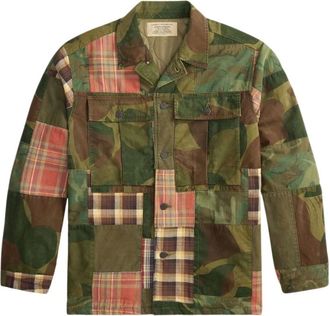 Ralph Lauren Homme, Vestes, Vert, Taille: XL Quilted Camo Shirt Jacket