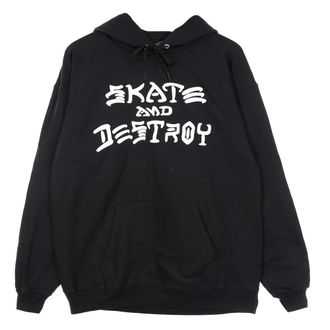 Thrasher Skate Destroy Hoodie Schwarz/Wei&szlig; - - Sweatshirts & Hoodies - Herren - Schwarzk - L
