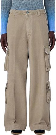 ERL Erl, Homme, Pantalons, Beige, Taille: S Pantalon Cargo avec D&eacute;tails de Poches