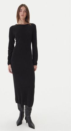 Kontatto Strickkleid 3M0964C Schwarz Slim Fit