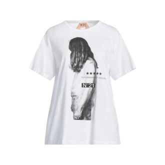 N&deg;21 Wei&szlig;e Baumwoll-T-Shirt f&uuml;r Frauen - - Tops - Damen - Wei&szlig; - L