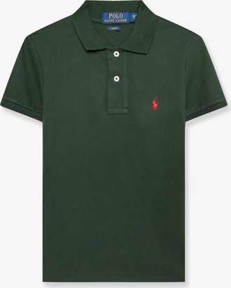 Ralph Lauren Cotton polo shirt with embroidered logo - POLO RALPH LAUREN - gender_Man