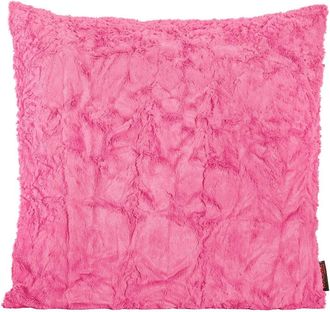 Magma Heimtex Magma Kissenhülle Fluffy - 50 x 50 cm - Plüsch Kissenhülle Felloptik - sehr flauschig und kuschelig - in vielen Farben, Farbe:Magma_pink_052