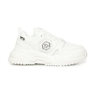 Philipp Plein Homme, Chaussures, Blanc, Taille: 44 EU Baskets