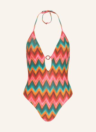 Banana Moon Banana Moon Neckholder-Badeanzug Mirelo Nalika Mit Glitzergarn orange