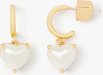 Kate Spade New York Kate Spade My Love Heart Creolen, Klein f&uuml;r Frauen in Perle | Kubikzirkonie