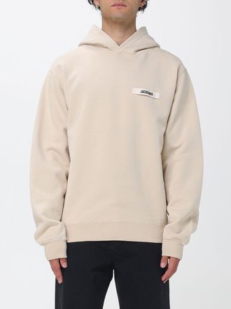 Jacquemus Sweat &agrave; capuche en coton &agrave; coupe d&eacute;contract&eacute;e avec logo