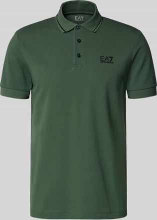 Emporio Armani Regular Fit Poloshirt mit Logo-Print