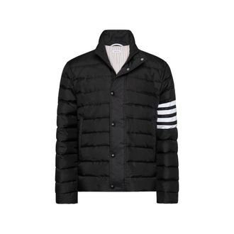 Thom Browne Shiny Ripstop Lightweight Down Filled 4-Bar Jacket