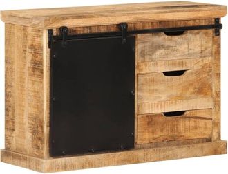 vidaXL Vidaxl - Buffet 80x30x55 cm bois de manguier brut massif