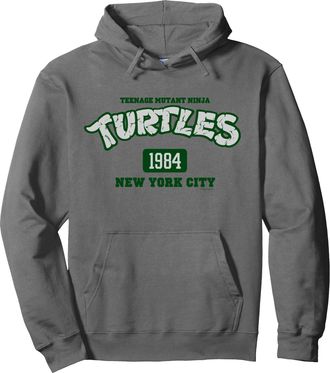 Teenage Mutant Ninja Turtles TMNT Turtle Power New York Varsity Klassischer Zeichentrickfilm mit 80er-Logo Pullover Hoodie