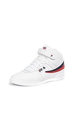Fila Fila Vulc 13 Mid Plus Chaussures de Marche pour Homme, Blanc (Blanc/Bleu Marine/Rouge), 41.5 EU